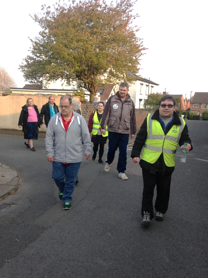 Tim leads the walk - ECHO Herefordshire